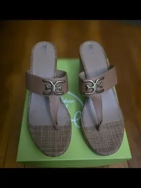 Sam Edelman | Shoes | Sam Edelman Blush Wedge Sandals With Cork ...